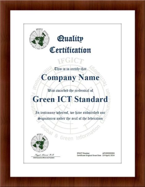 IFGICT Green ICT Standard Certification for Sustainable Growth