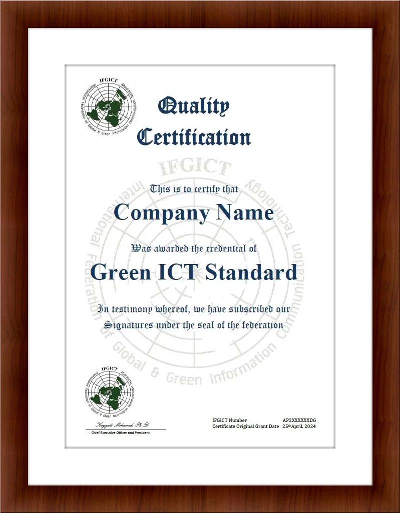 IFGICT Green ICT Standard Certification for Sustainable Growth