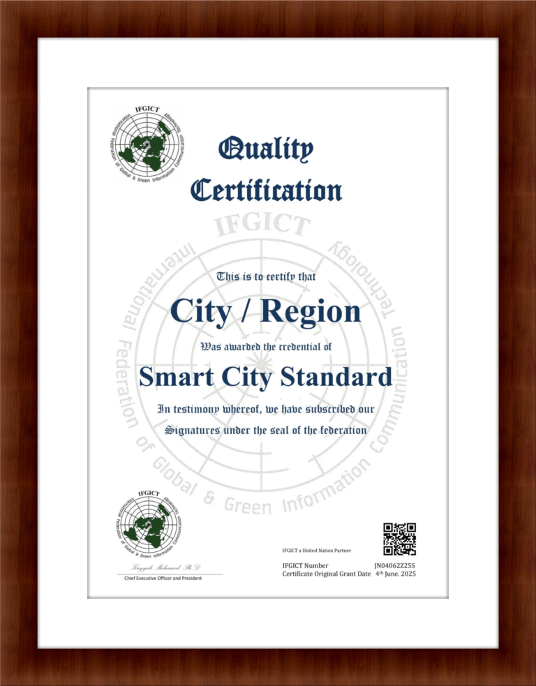 IFGICT Smart City Standard – Building Smarter Sustainable Cities
